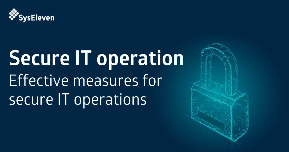 IT security for your business by SysEleven | Our measures